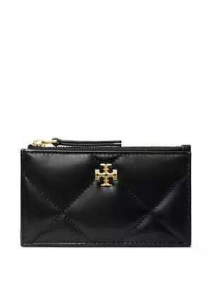 Tory Burch Kira Diamond-quilted Wallet - Black