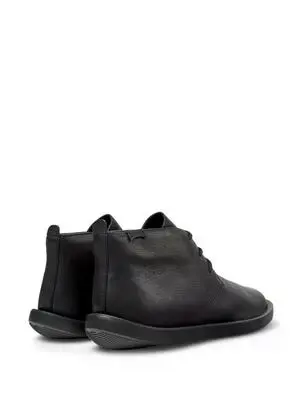 Camper Leather Lace-up Boots - Black