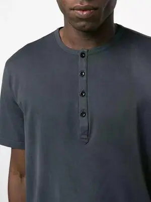 TEN C Cotton Henley T-shirt