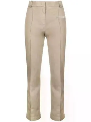 Fabiana Filippi Straight-leg Cropped Trousers - Neutrals