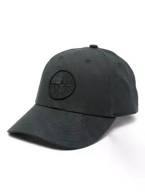 Stone Island Logo-embroidered Cap - Black