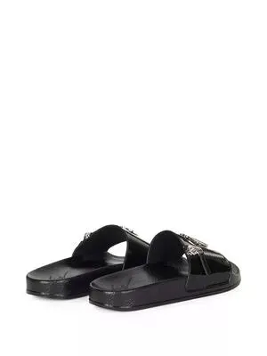 GIUSEPPE ZANOTTI Brett Zip Slides - Black