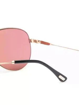 TOM FORD Pilot Frame Sunglasses - Gold