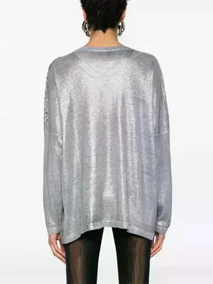 Avant Toi Crystal-embellished V-neck Jumper