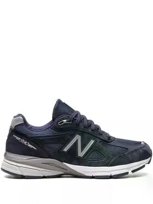 NEW BALANCE 990v4 Made In Usa Navy Sneakers - Blue