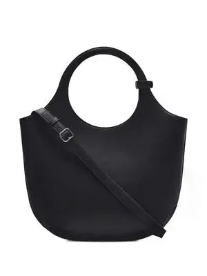 COURREGES Calf Leather Midi Bag - Black