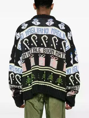 MAGLIANO Jacquard Knit Crew Neck Jumper