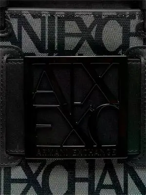 Armani Exchange Logo Plaque Tote Bag