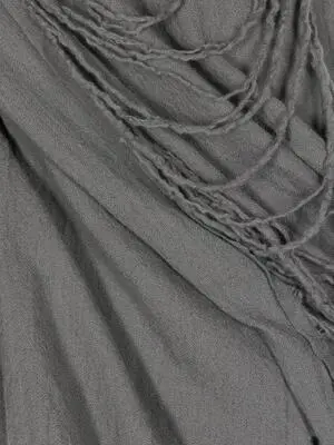Yohji Yamamoto Distressed-finish Wool Scarf