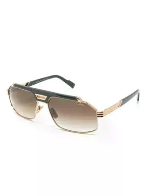 Cazal Aviator Pilot Frame Sunglasses - Gold