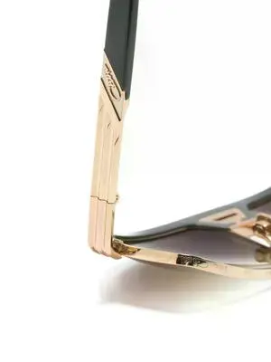 Cazal Aviator Pilot Frame Sunglasses - Gold