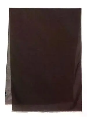 BARBA NAPOLI Fringed Scarf - Brown