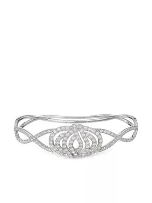 LILY GABRIELLA 18kt White Gold Diamond Infinitas Palm Bracelet - Silver