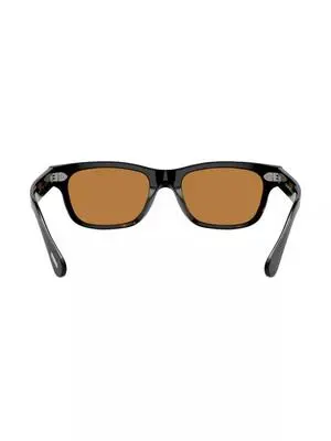 Oliver Spencer Rosson Rectangular-frame Sunglasses - Black