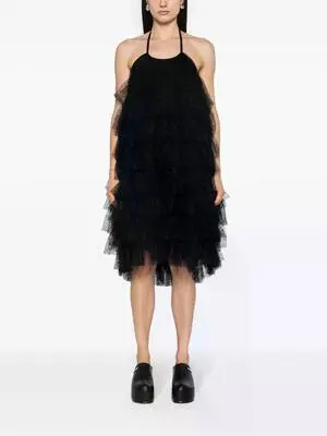 UMA WANG Alys Lace Midi Dress - Black