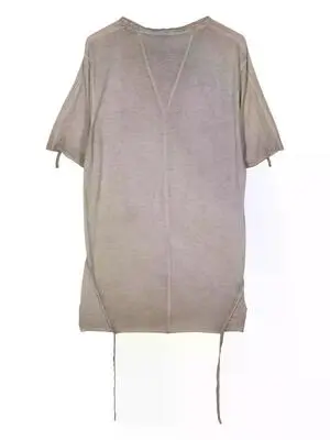 Masnada Draped-detail Cotton T-shirt - Neutrals