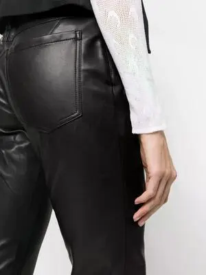 MISBHV Faux Leather Straight-leg Trousers
