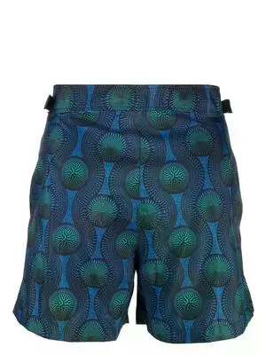 Ozwald Boateng Mosaic-print Swim Shorts