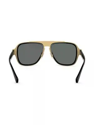 Versace Aviator Sunglasses With Gold-tone Trim
