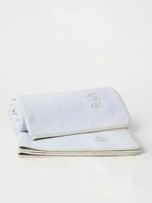 Brunello Cucinelli Logo-embroidered Towel - Grey