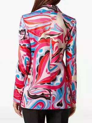 Philipp Plein Single-breasted Graphic Print Blazer