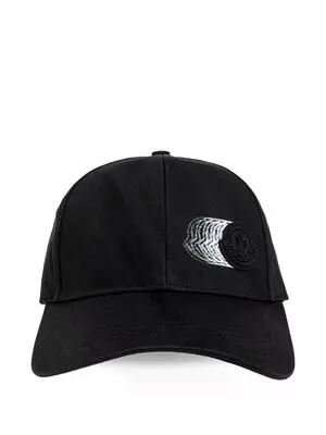 Moncler Cotton Baseball Cap - Black