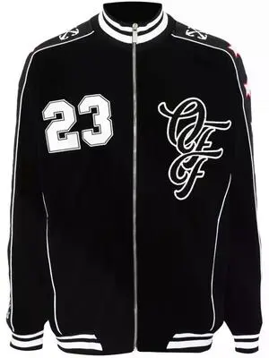 Off-White Arrow-motif Bomber Jacket - Black