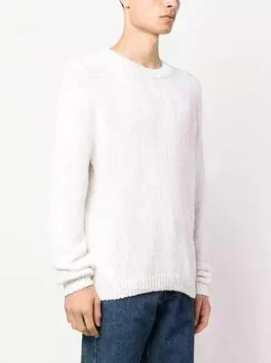A.p.c. Crew Neck Knitted Jumper - White
