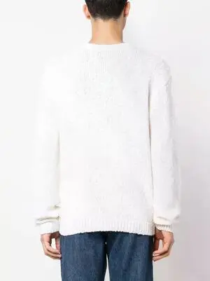 A.p.c. Crew Neck Knitted Jumper - White
