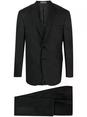 Corneliani Single-breasted Wool Suit - Grey
