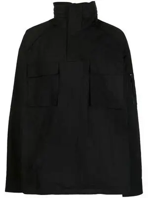 JUUN.J Hooded Jacket With Flap Pockets - Black