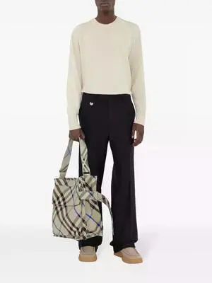 Burberry House Check Print Trench Tote - Neutrals