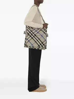 Burberry House Check Print Trench Tote - Neutrals
