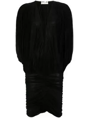 Saint Laurent Draped Mini Dress