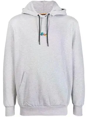 Paul Smith Paint-splatter Logo-print Hoodie - Grey