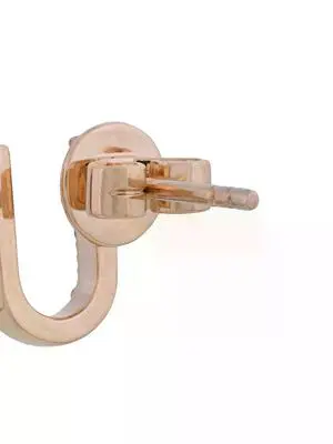ALINKA 18kt Rose Gold Diamond Embellished Letter U Stud Earring
