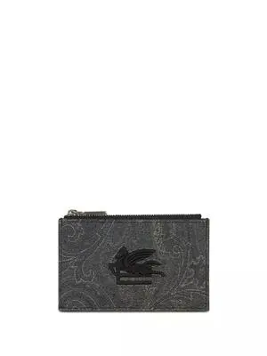 Etro Paisley Coin-pocket Wallet - Grey