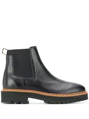 Hogan Leather Chelsea Boots
