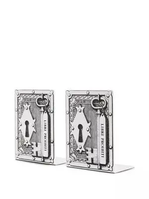 FORNASETTI Libri Proibiti Bookends - Black