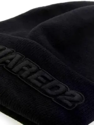Dsquared2 Logo-appliqué Wool Beanie