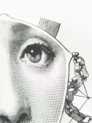 FORNASETTI Face Plate - Black