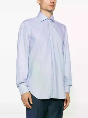BARBA NAPOLI Jacquard Cotton Shirt