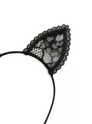 FLEUR DU MAL Lace Cat Ears Headband