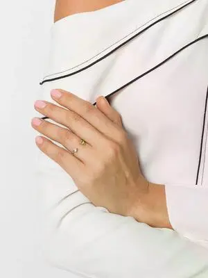 Delfina Delettrez 18 Karat Gold Peridot And Aquamarine Ring