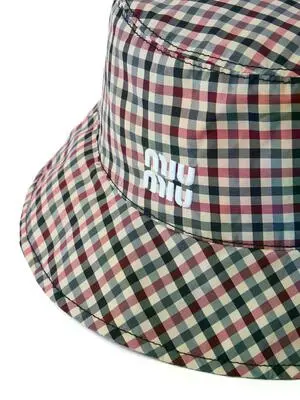 Miu Miu Vichy Bucket Hat