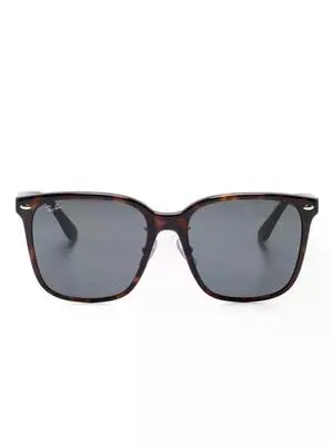 Ray-ban Tortoiseshell Full Rim Sunglasses - Brown