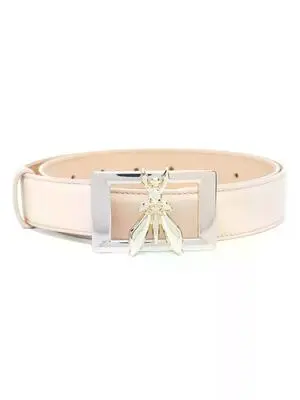 Patrizia Pepe Logo Buckle Belt - Neutrals