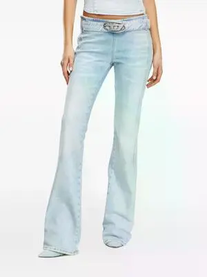 DIESEL® D-ebbey Belted Flared Jeans
