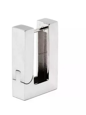 Tom Wood Satin Square Hoop Earrings