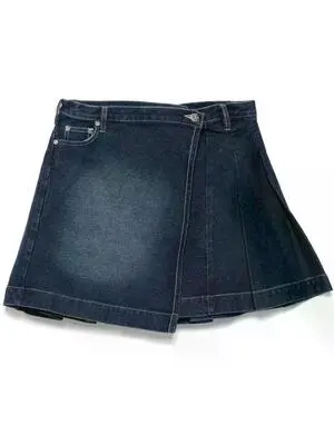 HOUSE OF SUNNY Pleated Mini Skirt - Blue